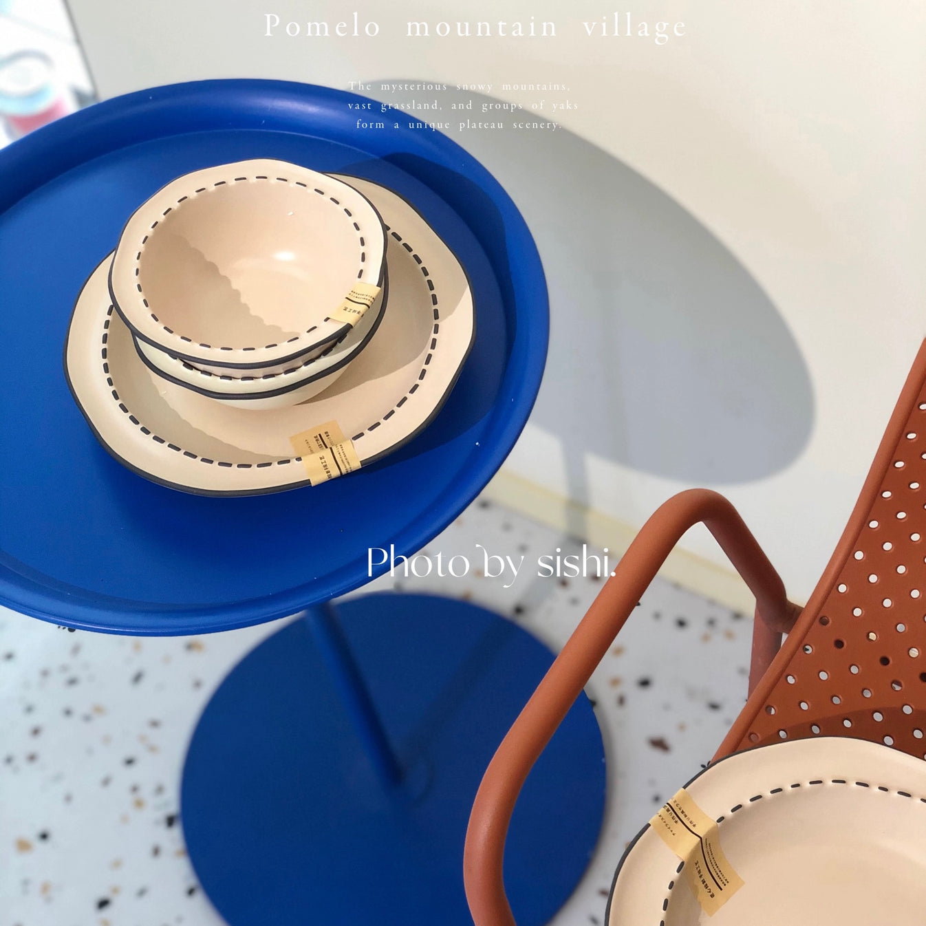 Comic Style Handcrafted Ceramic Dinnerware Set | Unique 2D Aesthetic ...