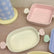 Macaron-Colored Ceramic Baking Dish with Handles - Pink & White - Wuli Home
