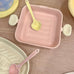 Macaron-Colored Ceramic Baking Dish with Handles - Pink & White - Wuli Home