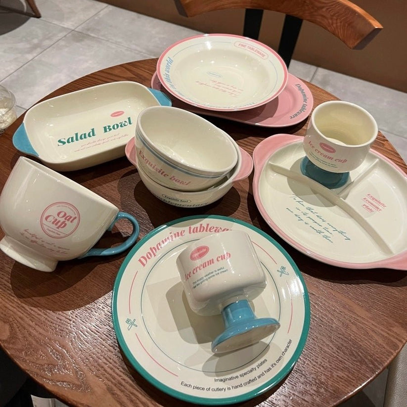 Stylish Pastel Creamy Tone Dinnerware Set | Chic and Minimalist Design ...